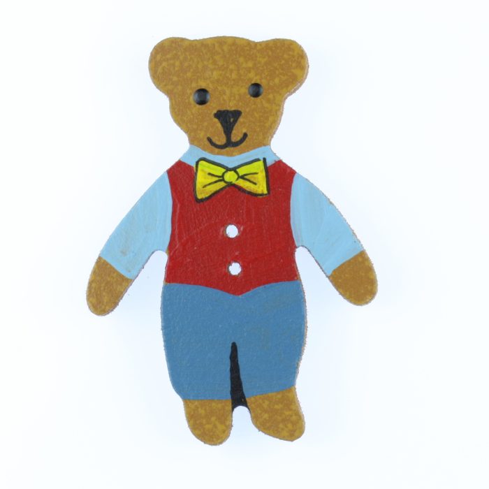 Wooden Teddy Bear Button – Sew Darn Special