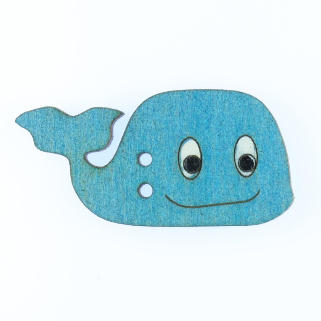 Wooden Whale Button | Sew Darn Special