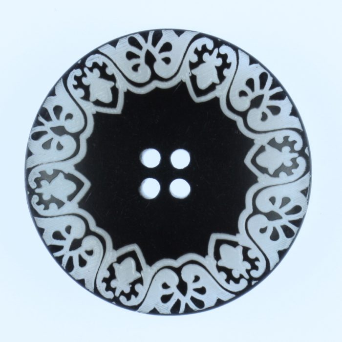Round Button with Etched Pattern – Sew Darn Special